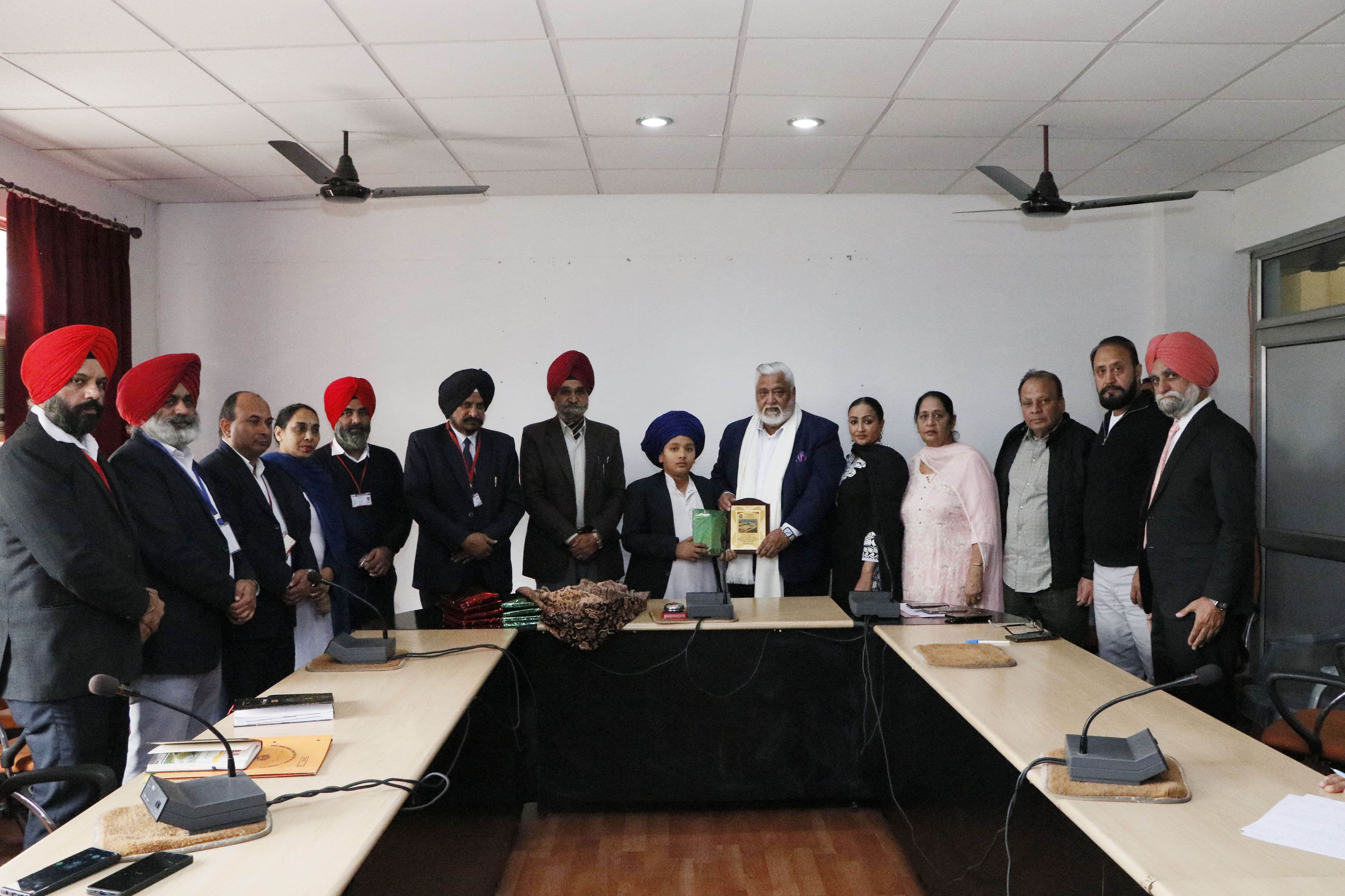 Visit by Mr. Jatinder Jay Minhas Sant Baba Bhag Singh University