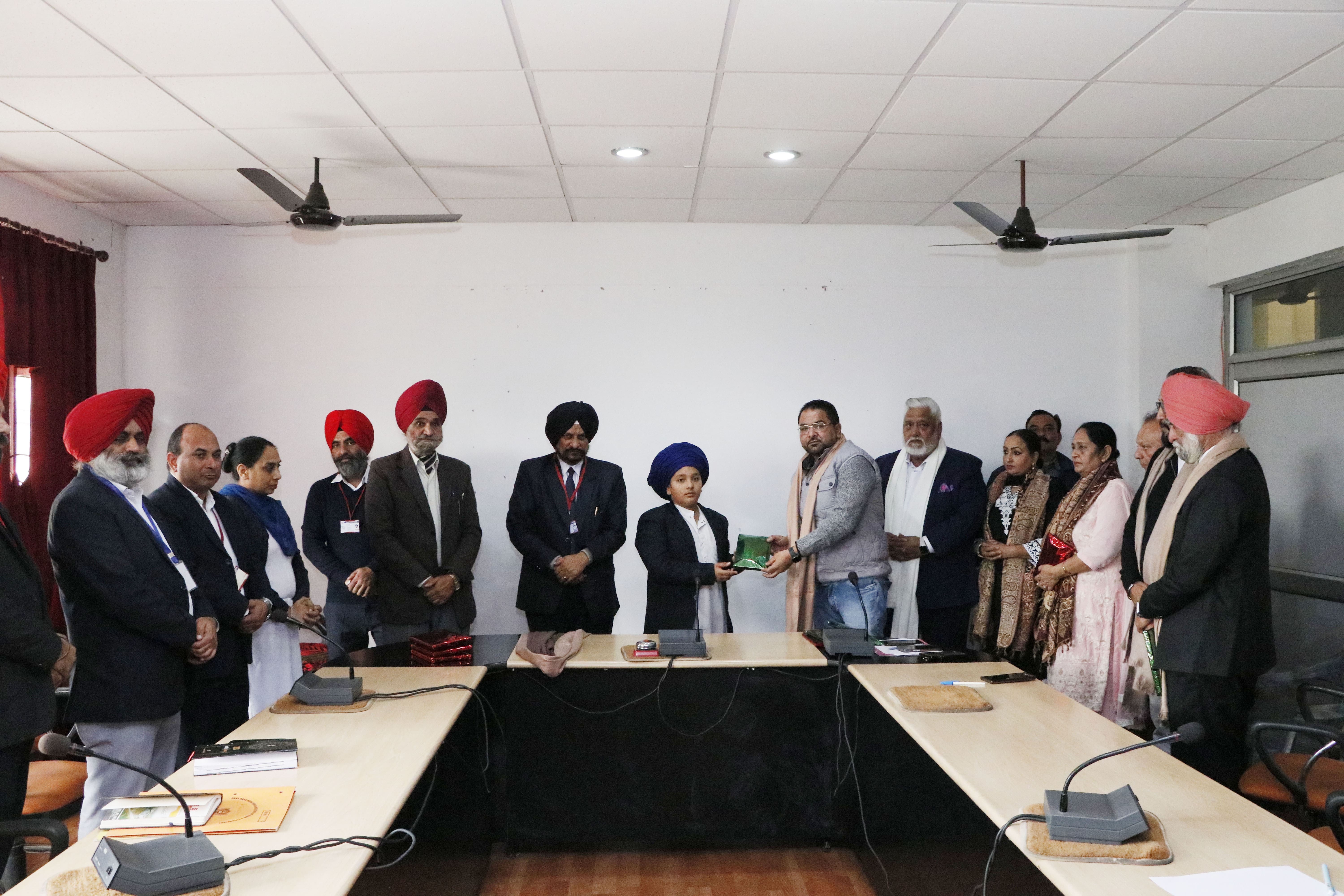 Visit by Mr. Jatinder Jay Minhas Sant Baba Bhag Singh University