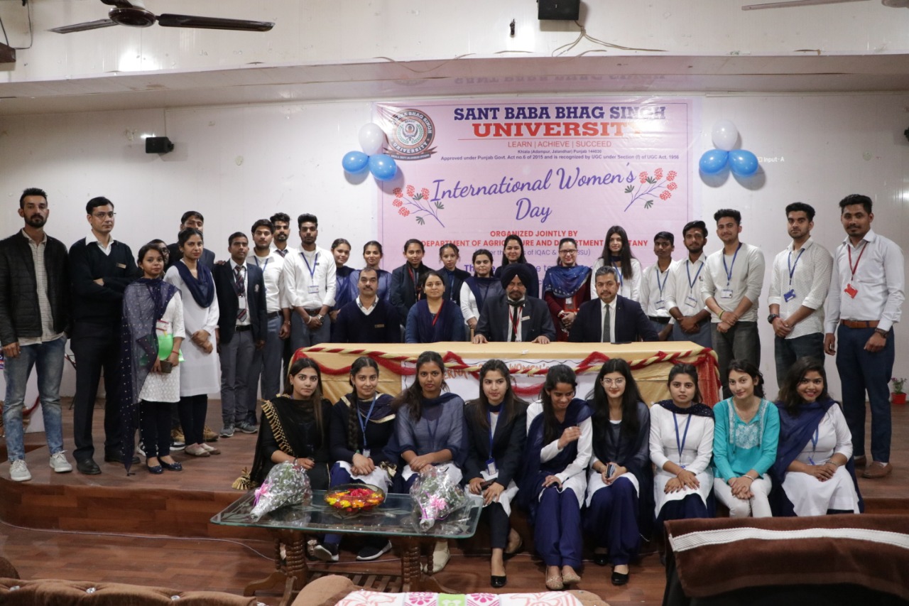 International women day celebration at Sant Baba Bhag Singh University
